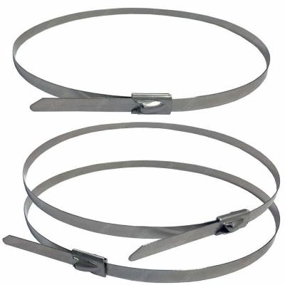 China Professional 316 / 304 Stainless Steel Cable Zip Ties For Ship Non - Flammable for sale