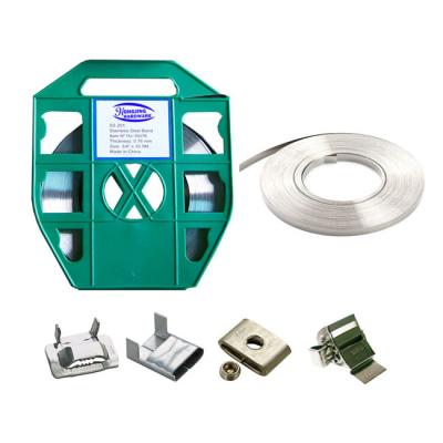 China 19 X 0.76mm 304 Stainless Steel Banding , High Tensile Steel Strapping for sale