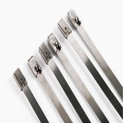 China Pvc Coated Self Locking Stainless Steel Cable Ties 12x250 Mm Customizable for sale