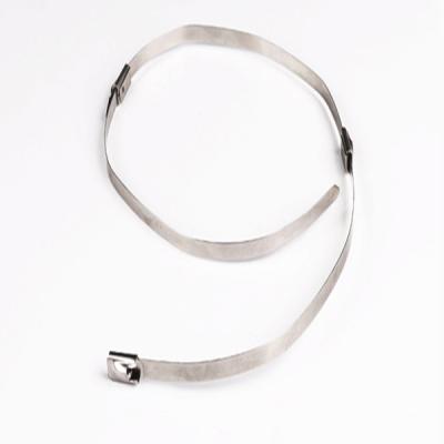 China 304 Stainless Steel Zip Ties Self Locking Heavy Duty Header Wrap Straps for sale