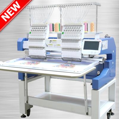 China Cap And T - Shirt Two Head Embroidery Machine Computerized 2 Years Warranty for sale