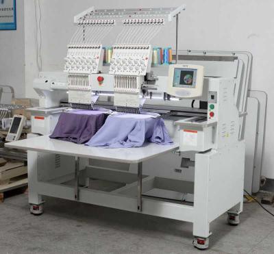 China 2 Head Cording Design Computerized Embroidery Machine For Shoes , Long Life for sale