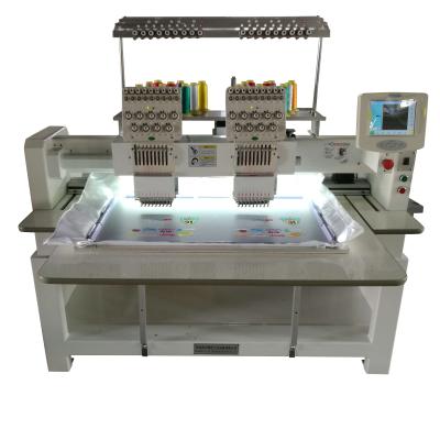 China Cap Automatic Double Head Embroidery Machine , T Shirt Embroidery Machine for sale