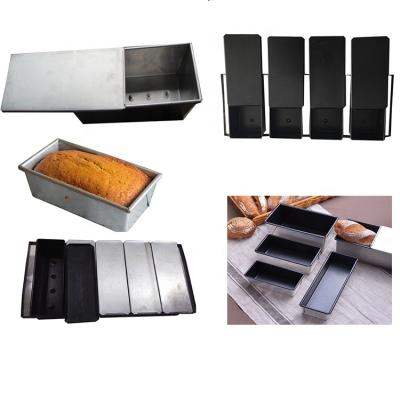 China Square Bakeware Strapped Mini Loaf Pan Toast Box Nonstick Aluminized Steel for sale