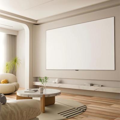 China Large Size Fixed Frame Screen White / Gray 200 Inch Projection Screen For Long Throw for sale