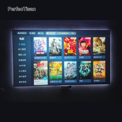 China Large Size Fixed Frame Screen White / Gray 200 Inch Projection Screen For Long Throw for sale