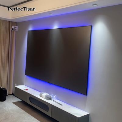 China 90 Inch - 120 Inch Fixed Frame Screen Long Throw Fresnel Alr Screen 8K for sale