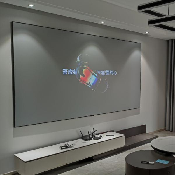 Quality High Brightness Reflective Projector Screen 150 Inch PVC Projection Screen 16:9 for sale