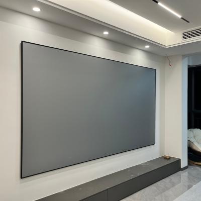 中国 大視角固定フレームスクリーン 80インチ - 120インチ アルルプロジェクタースクリーン 販売のため
