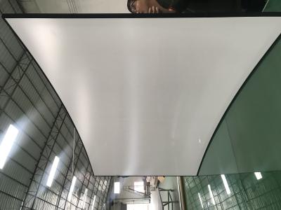 China 4K Curved Fixed Frame Screen Wall Mount Curved Home Cinema Screen Customized for sale