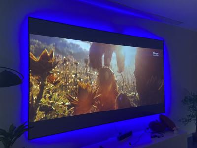 China 16:9 ALR Projection Screens Long Throw Fixed Frame Projector Screens 3D for sale