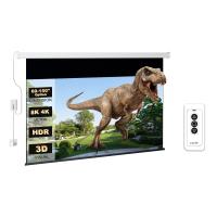 Quality 16:9 Drop Down Screen 150 Inch 200 Inch 300 Inch Motorized Projector Screens for sale