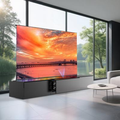 China Concealed Telescopic TV Cabinet 100 / 120 / 150 Inch Short Throw Projector Furniture Modern for sale
