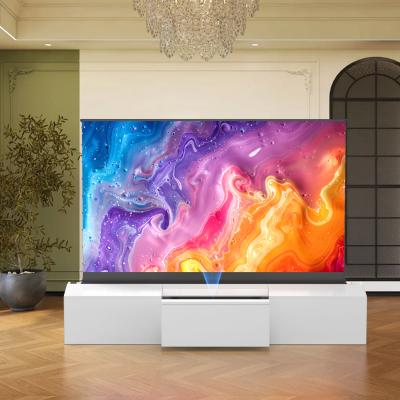 China Weißer Ultra-Kurzdistanz-Schrank 120-Zoll-TV-Ständer für Projektor zu verkaufen