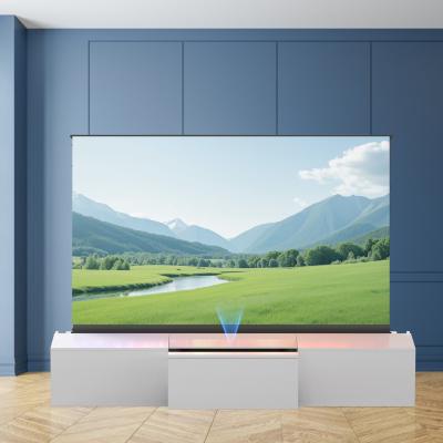 China Wohnzimmer UST Projektor TV Stand Weiß Smart TV Schrank Luxus zu verkaufen