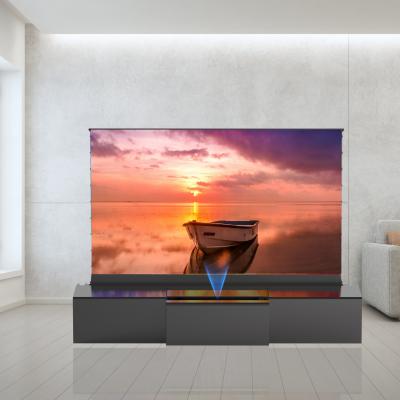 China 100 120 150 Inch Telescopic TV Cabinet Intelligent Short Throw Projector Cabinet for sale