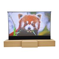 China Telescopic Laser TV Cabinet with Motorized Function and Solid Oak Finish Compatible Most UST Projector for sale