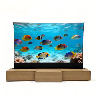 China Motorised Laser TV Cabinet with Formaldehyde-Free MDF Board and Custom Size/Color Options for sale