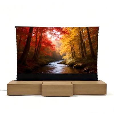 China Motorised TV Cabinet with Formaldehyde-Free MDF Board and Custom Size/Color for UST Projector for sale