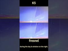 Confronto tra il materiale per schermo K5 e il materiale per schermo Fresnel