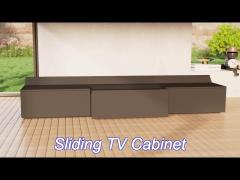 Wooden Sliding TV Cabinet 50Hz / 60Hz TV Stand With Projector Cabinet