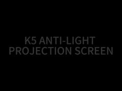 Telas de Projetor PerfecTisan 4k K5 100 polegadas Long Throw ALR com Moldura Fixa de Alumínio para Montagem na Parede