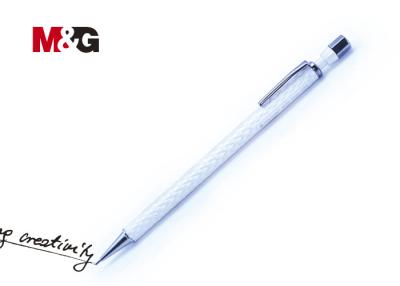 Китай Стильный retractable механически карандаш, белый цвет с зажимом металла, руководством 0.5mm сильным продается