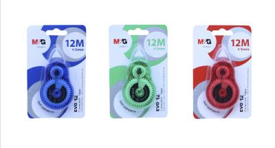 China 12m Correction Tape with assorted colors,Belt-driven technology ensures smooth application for sale
