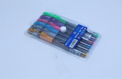 中国 独特な活気に満ちたきらめきのゲル インクは涼しい執筆ペン ポリ塩化ビニール箱のパッキングをペンで書きます 販売のため