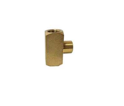 China T d'ottone senza piombo che misura 1/4NPT maschio * 1/4NP maschio * femmina 1/4NPT for sale