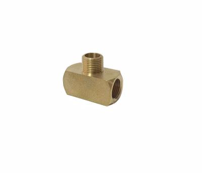 China T d'ottone forgiato che misura 3/8NPT maschio * 3/8NP maschio * femmina 3/8NPT for sale