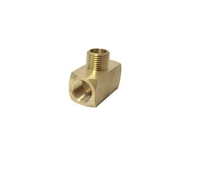 Cina T d'ottone forgiato che misura 3/8NPT maschio * 3/8NP maschio * femmina 3/8NPT in vendita