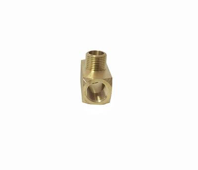 Cina T d'ottone forgiato che misura 3/8NPT maschio * 3/8NP maschio * femmina 3/8NPT in vendita