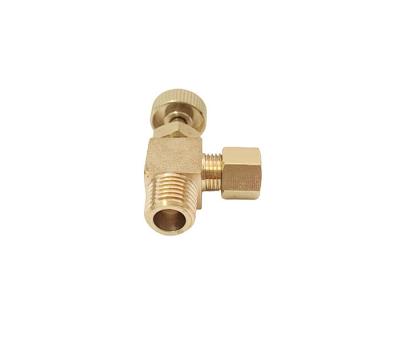 Cina Valvola a spillo d'ottone senza piombo 1/4NPT con il volante d'ottone in vendita
