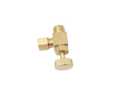 Cina Valvola a spillo d'ottone senza piombo 1/4NPT con il volante d'ottone in vendita