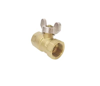 Cina Palla d'ottone Vlave del filo di 1/2 Npt con la maniglia nichelata in vendita