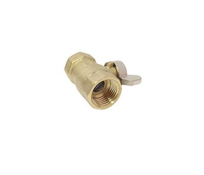 Cina Palla d'ottone Vlave del filo di 1/2 Npt con la maniglia nichelata in vendita