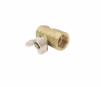Cina Palla d'ottone Vlave del filo di 1/2 Npt con la maniglia nichelata in vendita