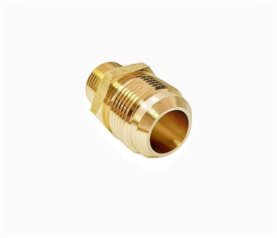 Cina Capezzolo d'ottone della sfortuna del montaggio di metropolitana del chiarore X 1/2 NPT del sindacato 3/4 di metà in vendita