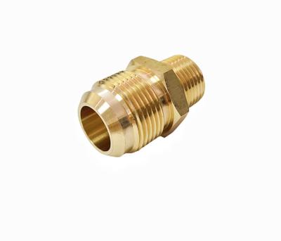 Cina 3/4 di NPT X 3/4 di accessorio per tubi maschio d'ottone del capezzolo della sfortuna del chiarore in vendita