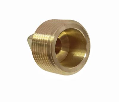 Cina il tubo d'ottone solido di 1/2inch NPT tappa la testa adattantesi del quadrato inossidabile in vendita
