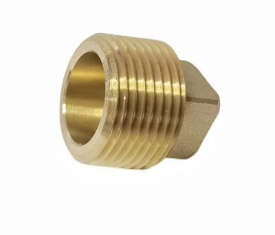 Cina il tubo d'ottone solido di 1/2inch NPT tappa la testa adattantesi del quadrato inossidabile in vendita