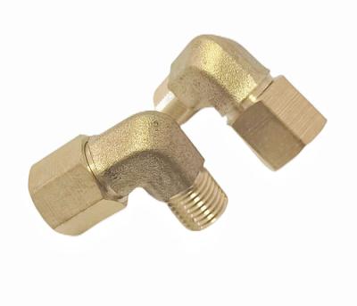 China Accessorio per tubi d'ottone della metropolitana di compressione adattatore OD X 1/4