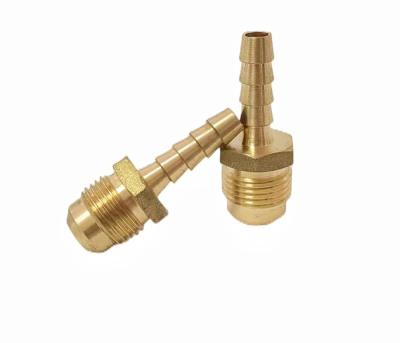 China 1/4 x 3/8 di montaggio dell'ottone di Barb To Male Flare Adapter del tubo flessibile for sale