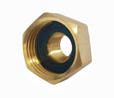Cina montaggi d'ottone senza piombo del filo di 3/4Inch GHT con la guarnizione nera in vendita