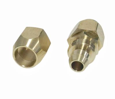 China Macchinetta a mandata d'aria d'ottone solida antiruggine del poliuretano di identificazione dell'accessorio per tubi 3/8inch Barb For 3/8-Inch for sale