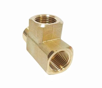 Cina Maschio d'ottone del NPT del gomito 1/4 di grado dei montaggi d'ottone del tubo filettato dell'OEM 90 1/4