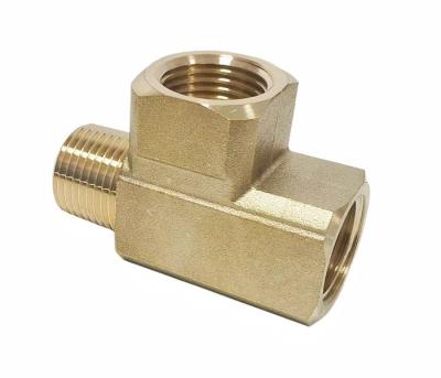 Cina Maschio d'ottone del NPT del gomito 1/4 di grado dei montaggi d'ottone del tubo filettato dell'OEM 90 1/4