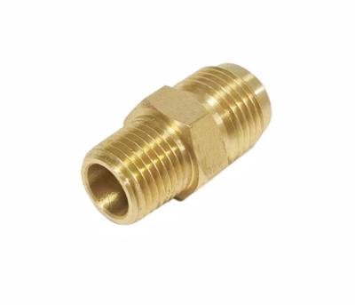 Cina 1/2Inch tecniche d'ottone d'ottone di CNC del riduttore della sfortuna dell'accessorio per tubi del chiarore X 1/2Inch NPT in vendita