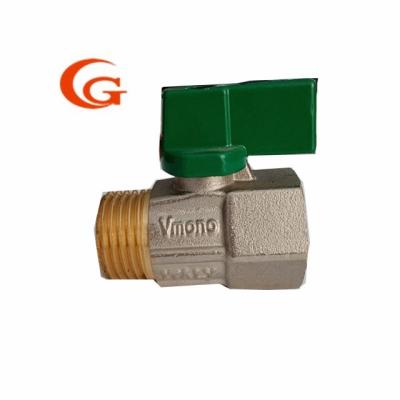 Cina Valvola a sfera d'ottone del filo femminile dell'OEM Nake del giro DN10 in vendita